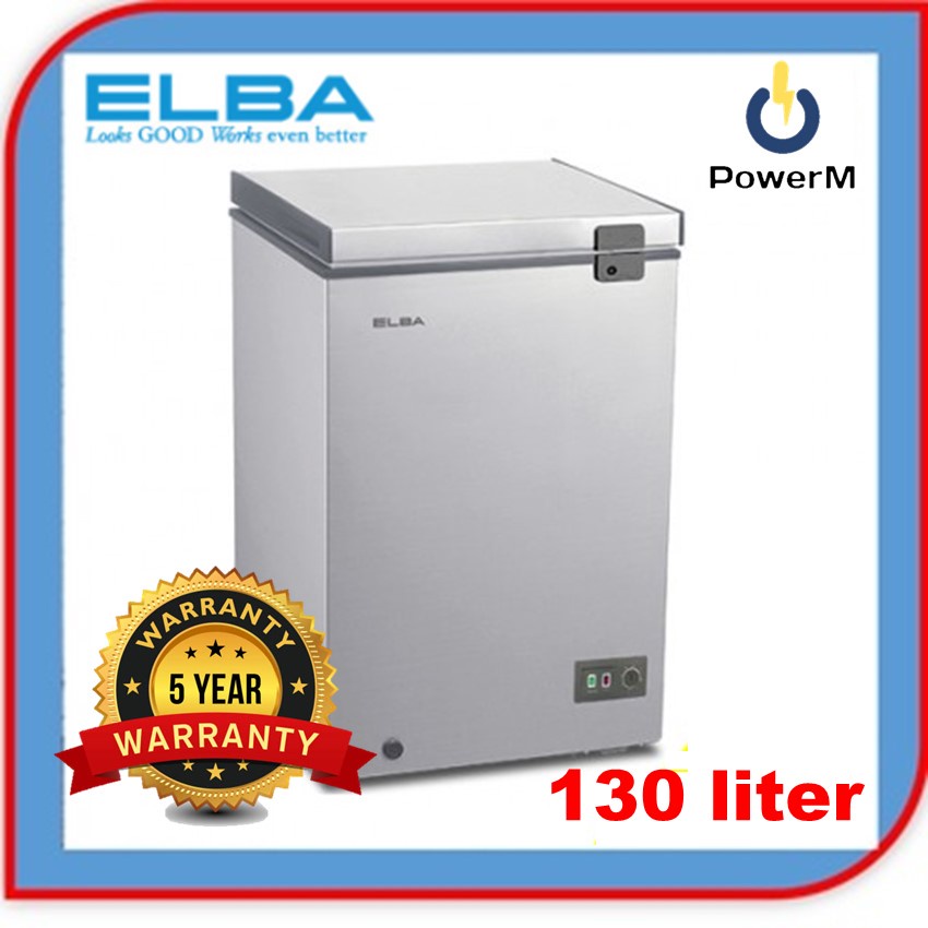 ELBA 130L CHEST FREEZER ARTICO EF-E1310(GR) PETI SEJUK | Shopee Malaysia