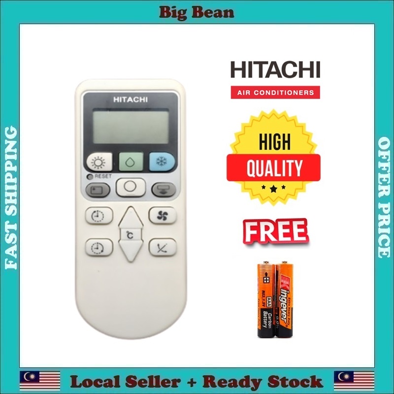 🔥QUALITY🔥 Hitachi Aircond Remote Control [FREE BATTERY] - HI-09 Quality ...