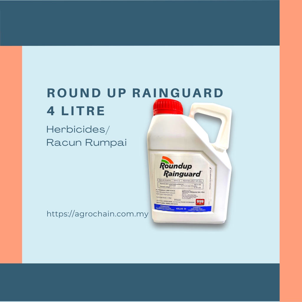 MONSANTO - ROUNDUP RAINGUARD - 4 LITRE (RACUN RUMPAI/杀草剂/HERBICIDES ...