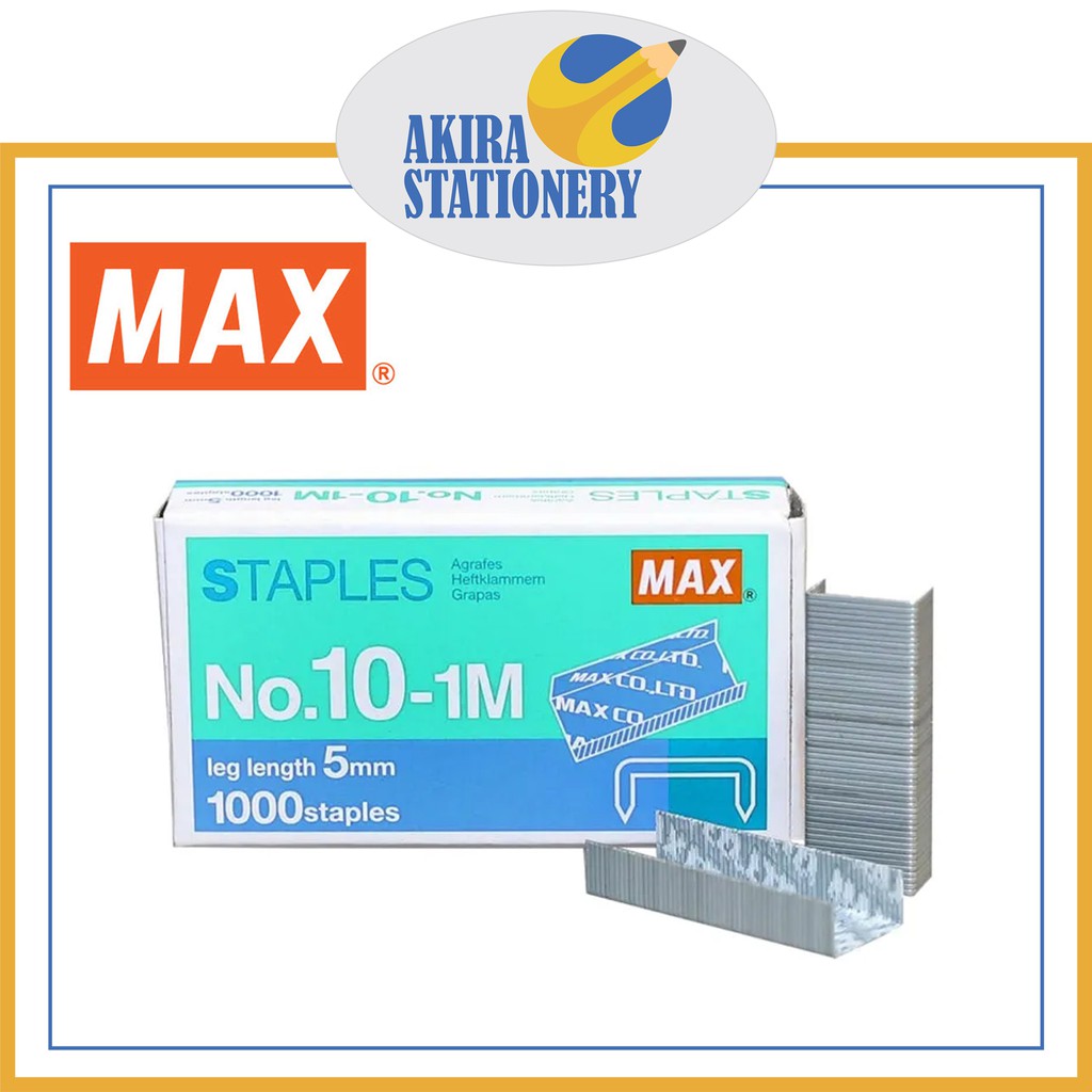 Fill Staples Max No.10 1M Small for HD 10 / No. 10 Small Max Refill ...