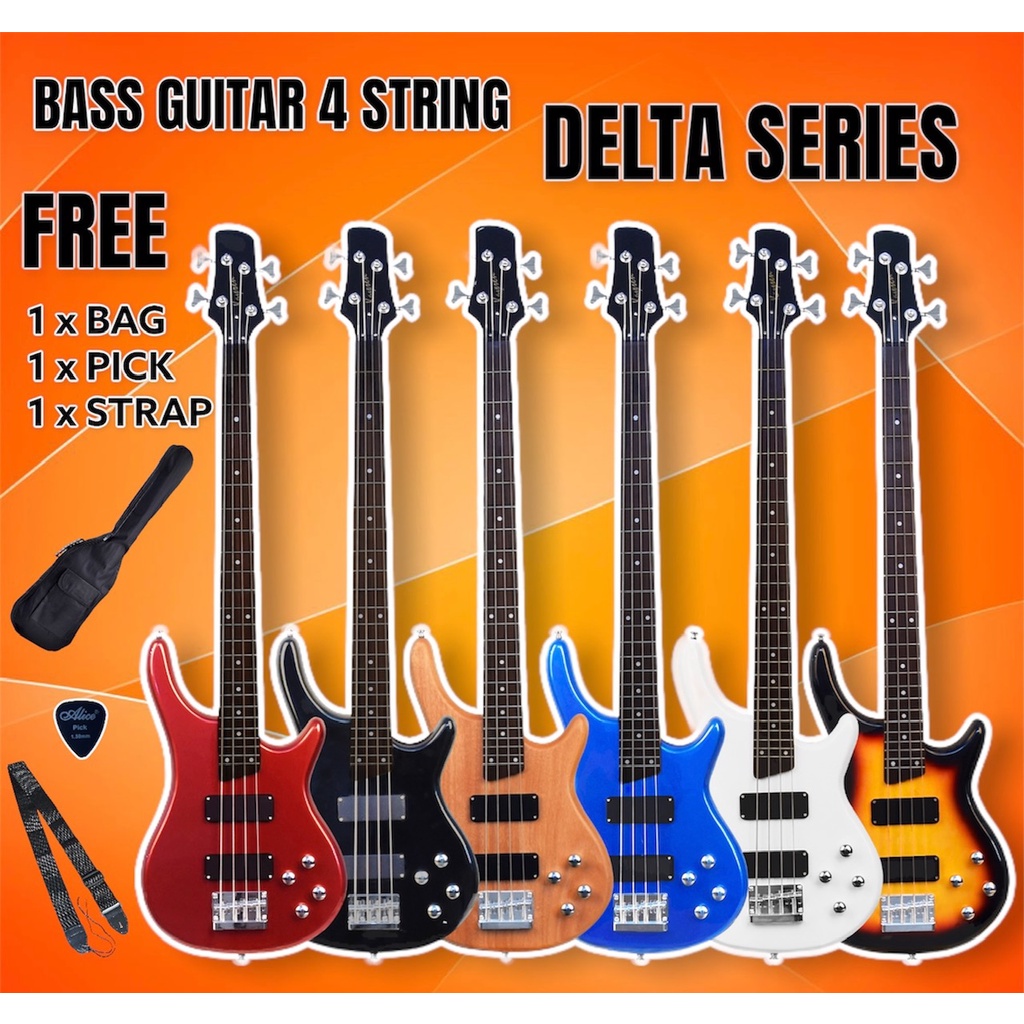Bass Guitar 4 String Ibanez Shape Design | Shopee Malaysia