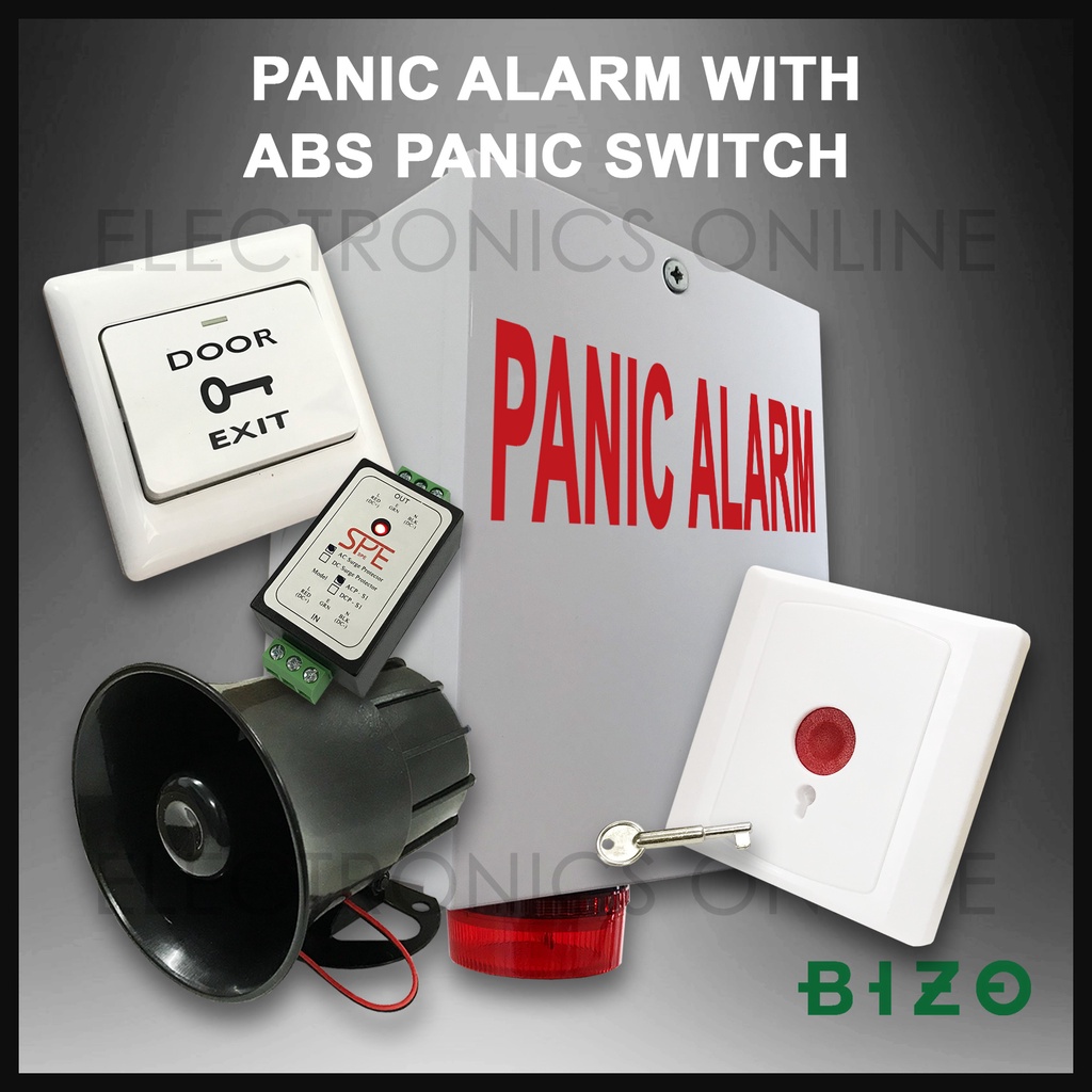 Panic Alarm with ABS Panic Switch Security Alarm CCTV Siren Home Alarm ...