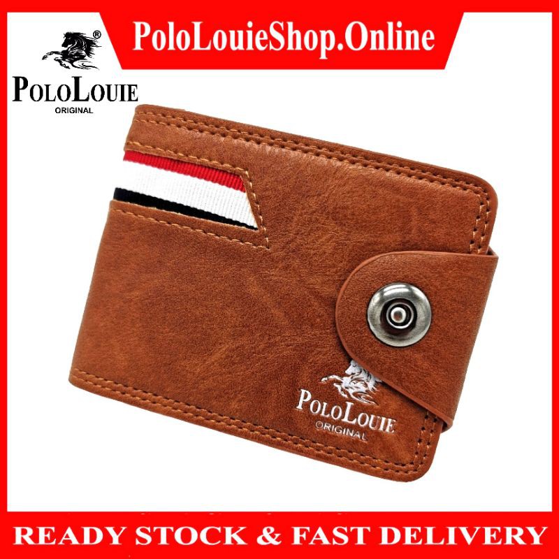 [New Arrival] Original Polo Louie Men PU Leather Trend Short Wallet ...