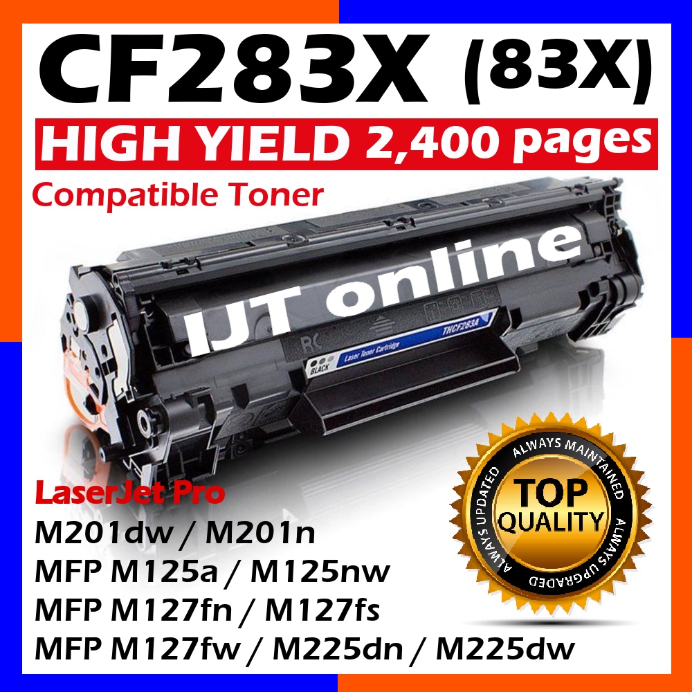 Compatible CF283A 83A CF283X 83X Laser Toner Cartridge For HP LaserJet ...