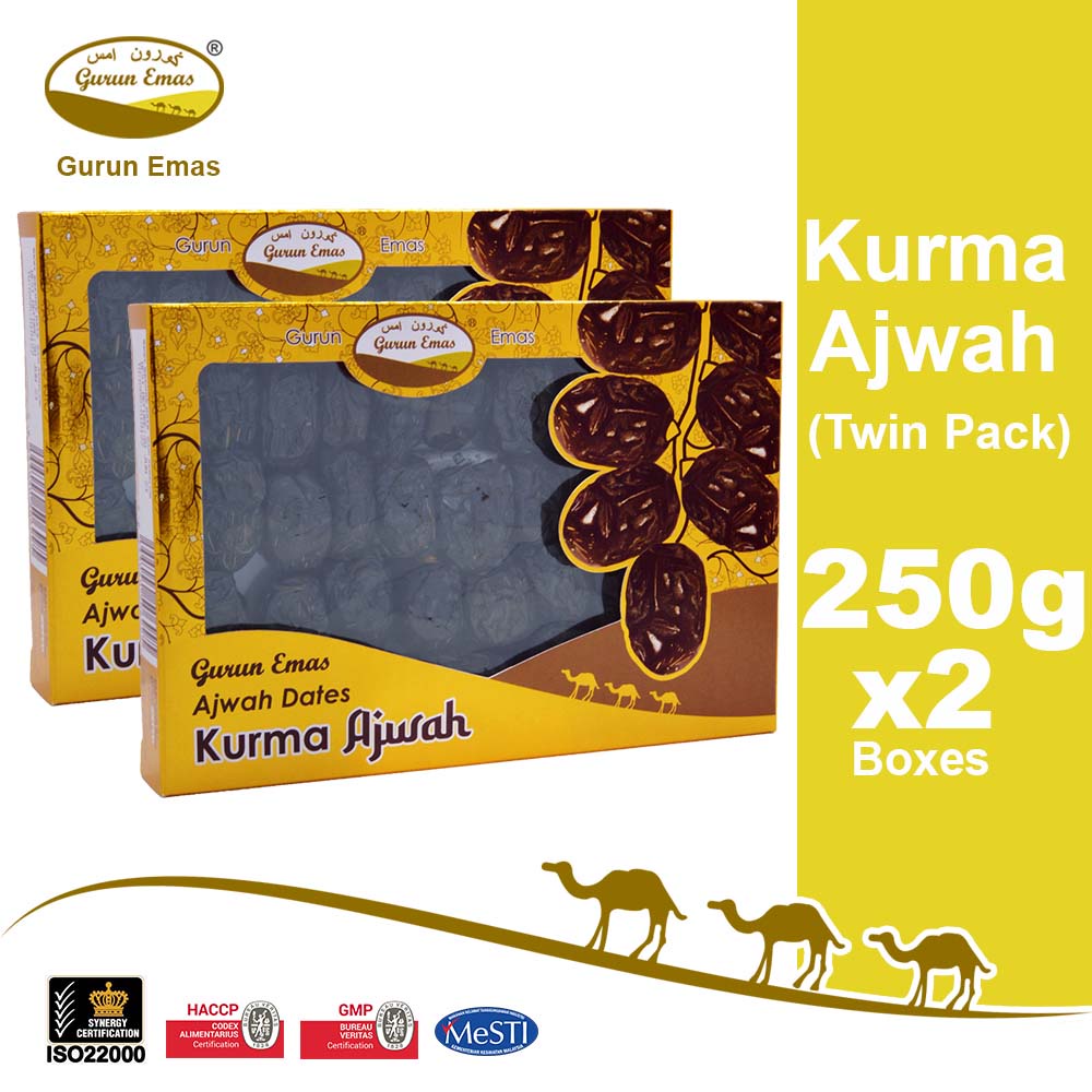Gurun Emas Ajwah Dates (250g) x 2 Boxes | Shopee Malaysia