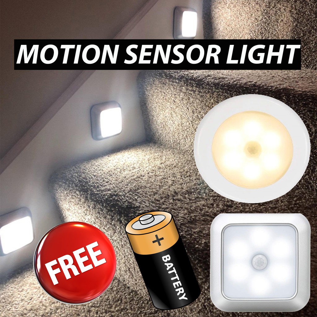 [READY STOCK] Motion Sensor Night Led Light Smart Cabinet Auto On Off ...