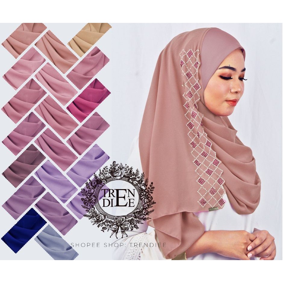 Instant Shawl Awning Manik Dewasa (Kod 01-20) | Shopee Malaysia