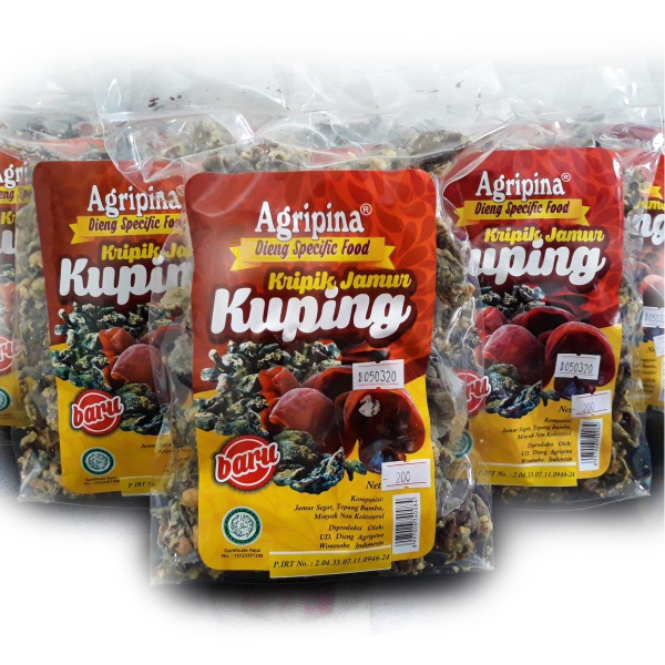 Dieng Agripina Typical Wonosobo Ear Mushroom Chips | Shopee Malaysia