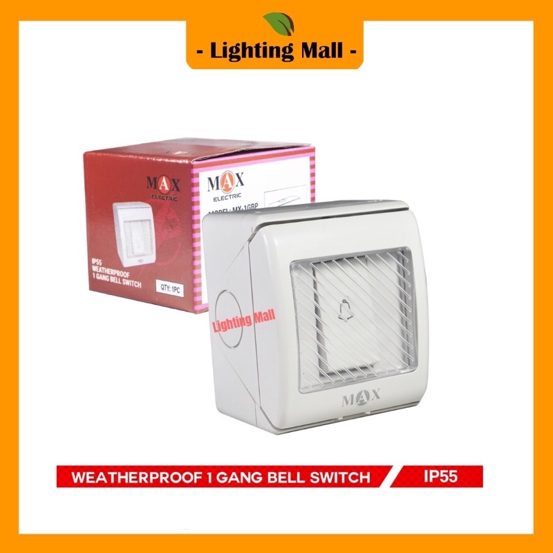 Weatherproof Door Bell Switch With Cover | Shopee Malaysia