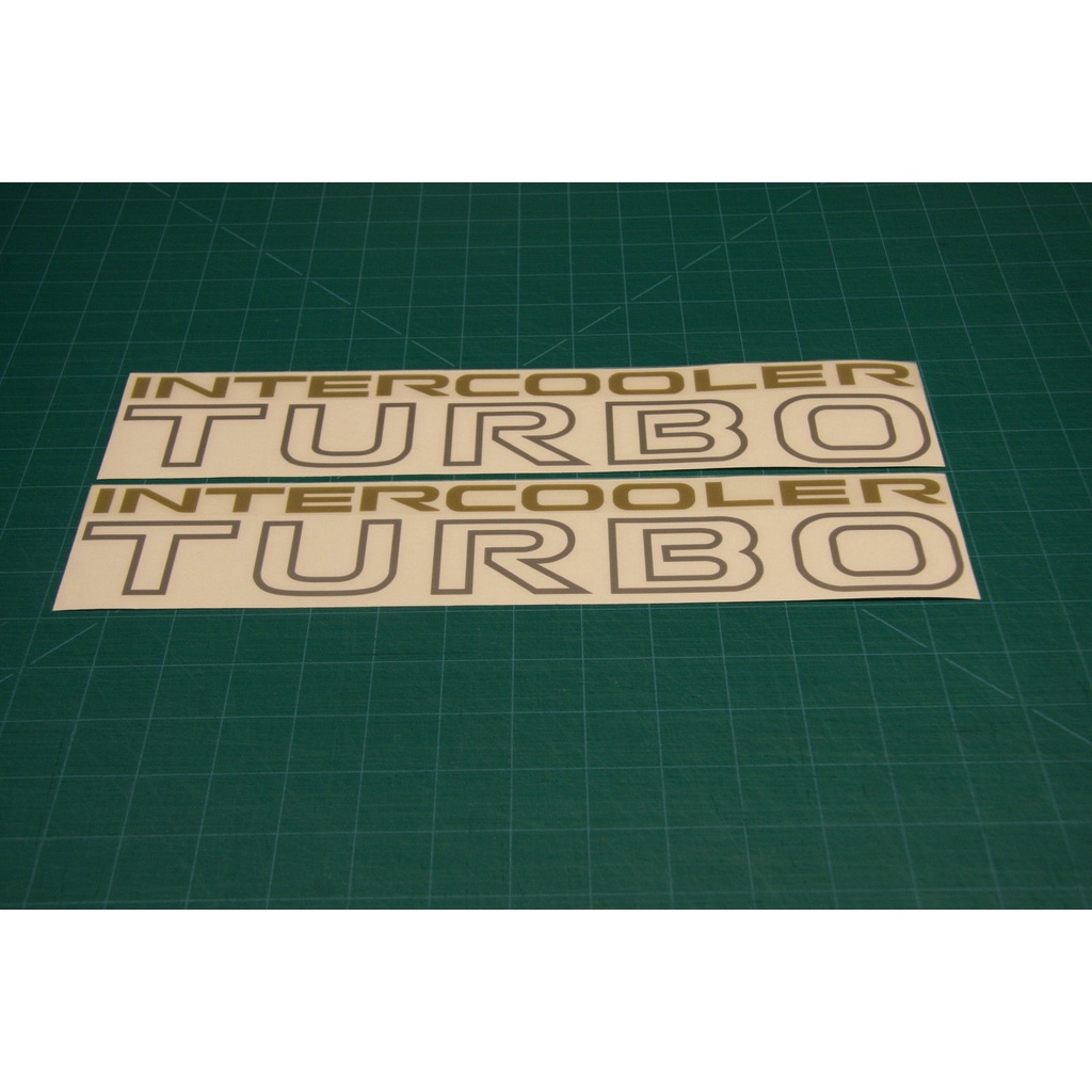 (2Pcs) Mitsubishi Intercooler Turbo 240mm decals stickers graphics ...