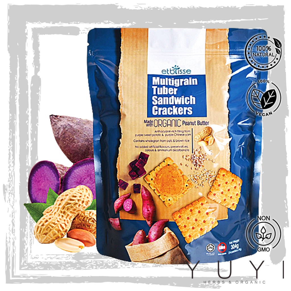 【Etblisse】Multigrain Tuber Sandwich Crackers (19g x 16 packets) - 304g ...