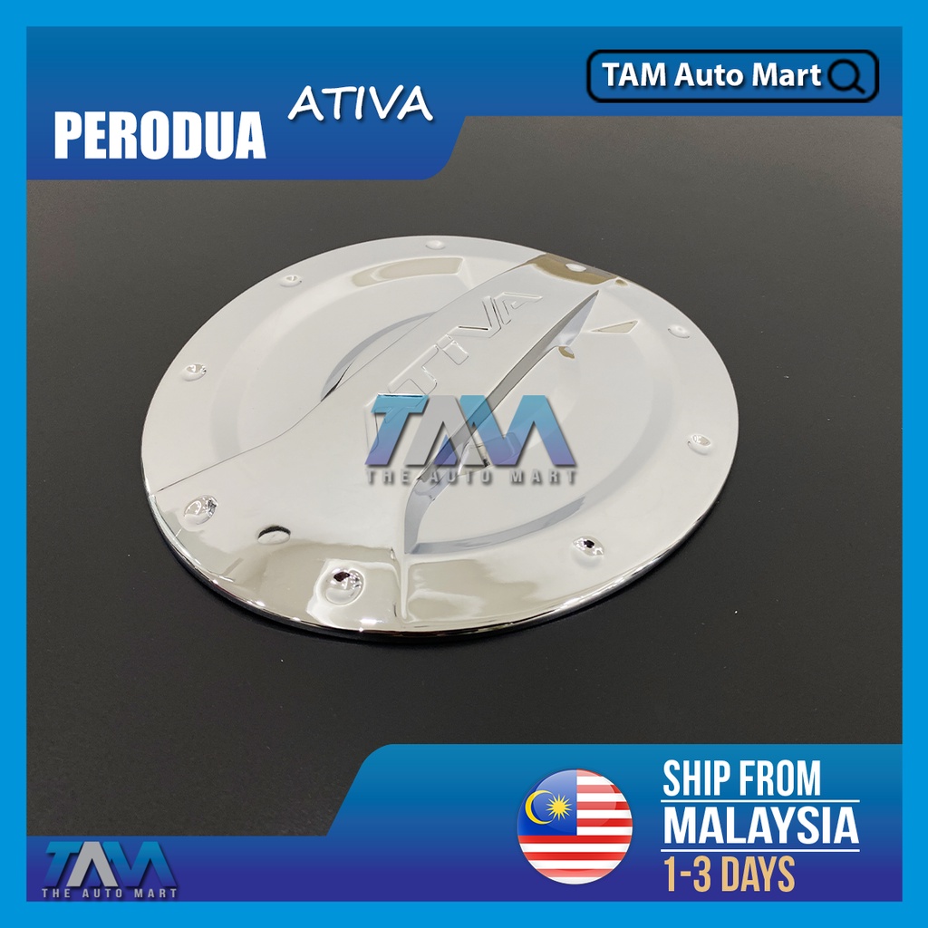 Perodua Ativa (2021 - 2024) Petrol Cap Hitam Chrome Cover TAM Auto Mart ...