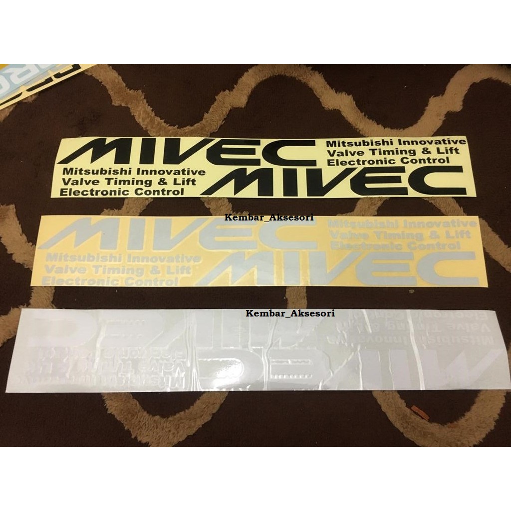 STICKER PINTU DOORMitsubishi MIVEC FOR PROTON MIVEC MITSUBISHI - 1PAIR ...