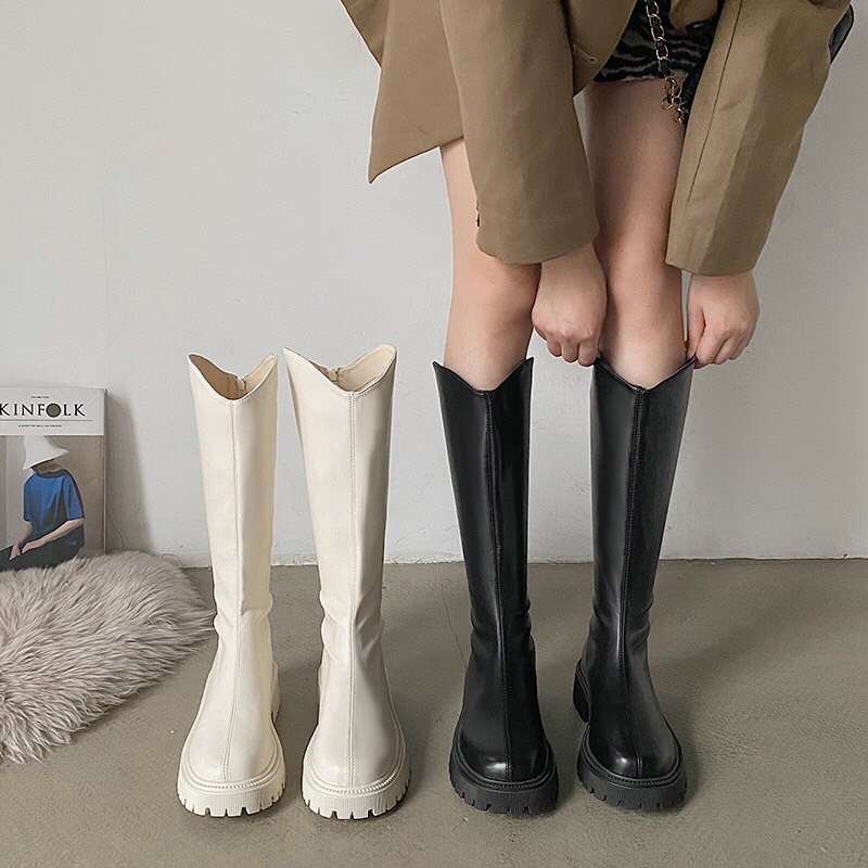 Women's high-neck boots, beautiful soft leather, fur lining, NEW MODEL ...