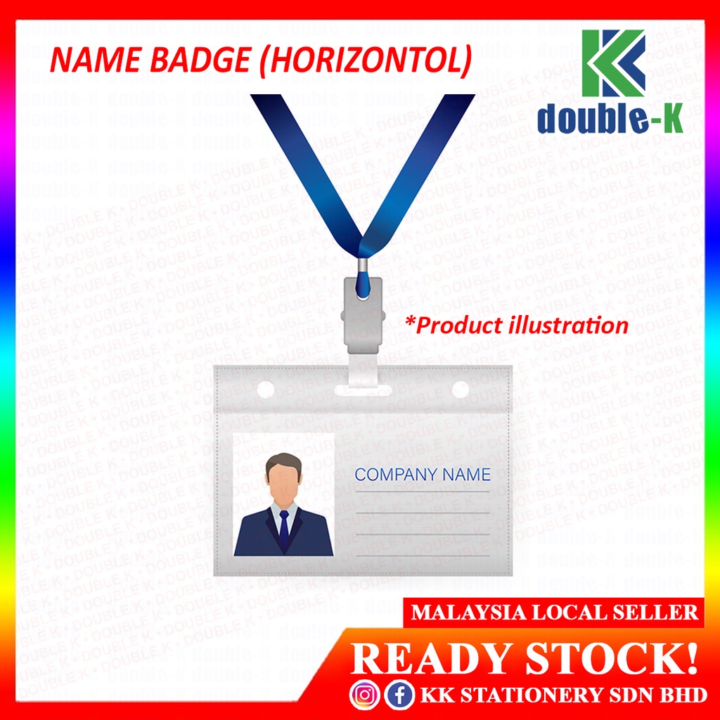 PVC Plastic & Waterproof Name Tag/Name Badge/ID/Card Holder - RM0.45 ...