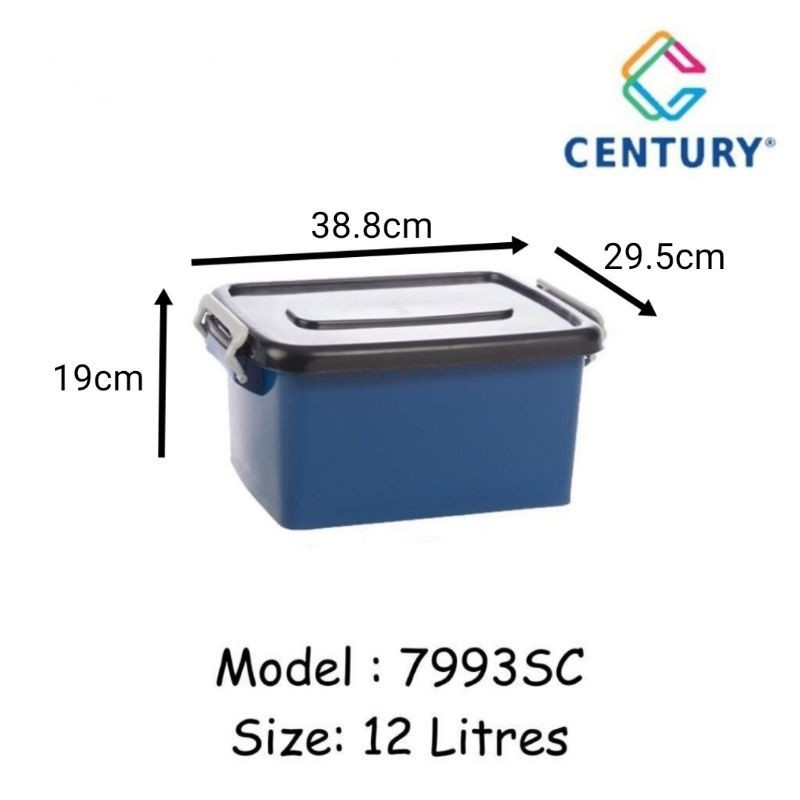 century storage box 12 Litres without wheels-7993sc | Shopee Malaysia