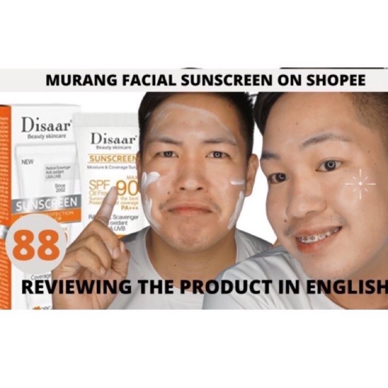Sunblock Spf90 Sunscreen face and body Sunblok muka Original Disaar ...