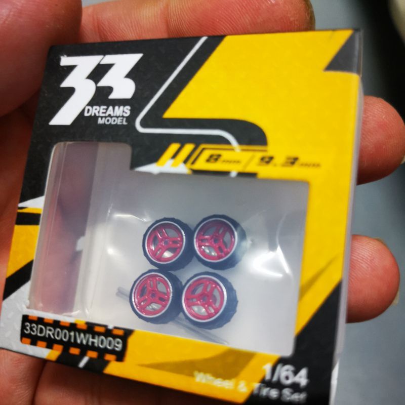 1/64 9.3mm / 9.9mm 33dreams rims disc brake rpf1 te37 Ce28 enkei tarmac ...