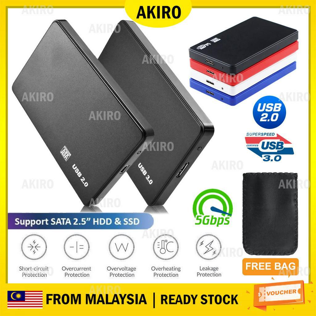 &AKIRO HDD Case 2.5 inch SATA USB 3.0 Hard Disk Case Tool 5Gbps SSD HDD ...