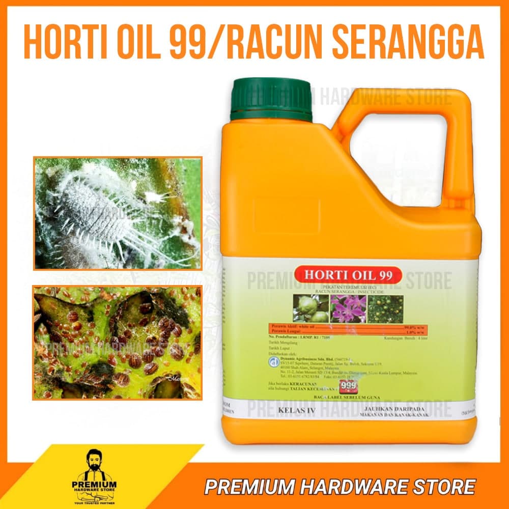 HORTI OIL 99 4L White Oil 99% Mealybug Insecticide Racun Serangga ...