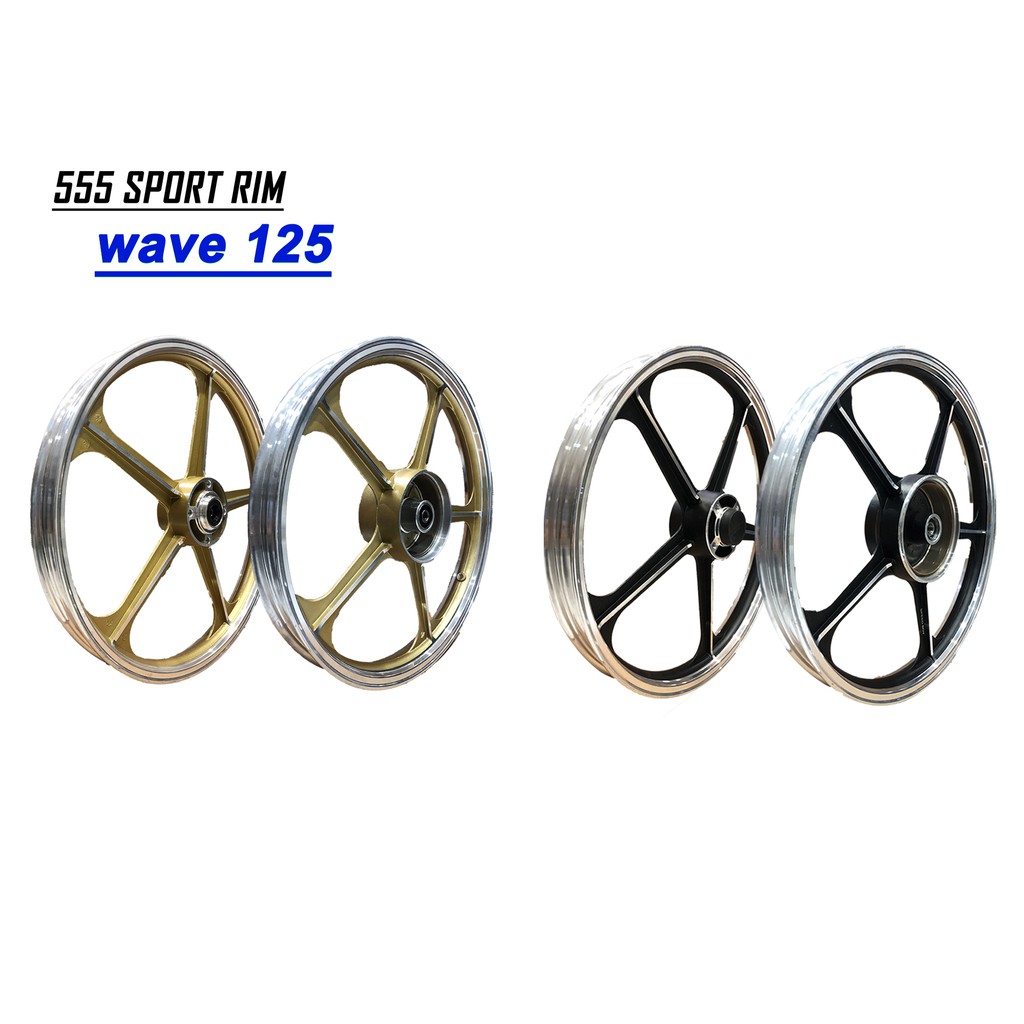 SPORT RIM 555 (5 Kaki ), Honda Wave 125, PNP , (WITH BEARING ) DEPAN 1. ...