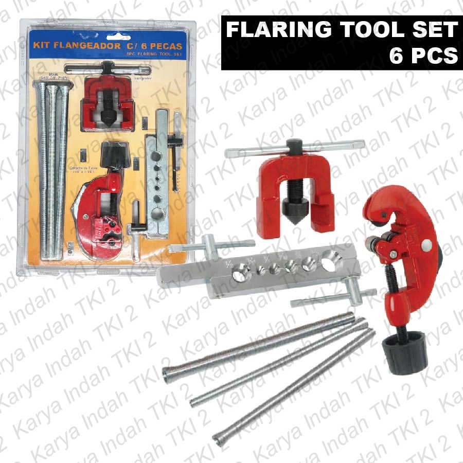 Flaring Cutting And Swaging Tool Set 6 PCS Copper Pipe Installation ...