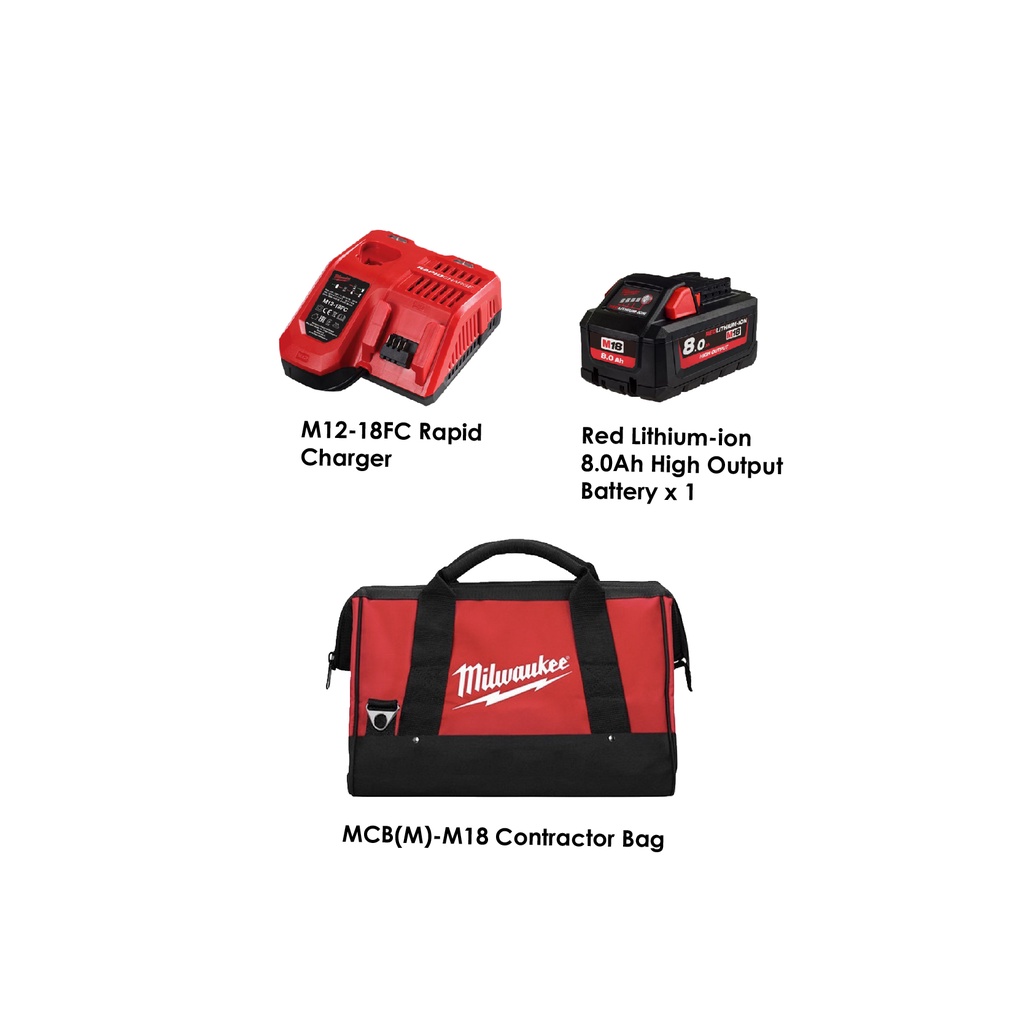 MILWAUKEE M18 Battery Starter Pack HB8 High Output M12-18FC Fast M18 ...