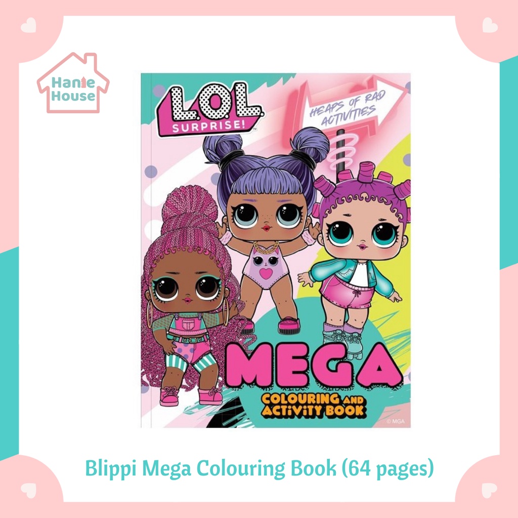 LOL Surprise Mega Colouring & Activity Book With 64 Pages For Kids ...
