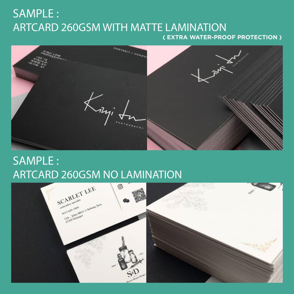 Business Card/Name card/ Thank you card printing/260gsm art card ...