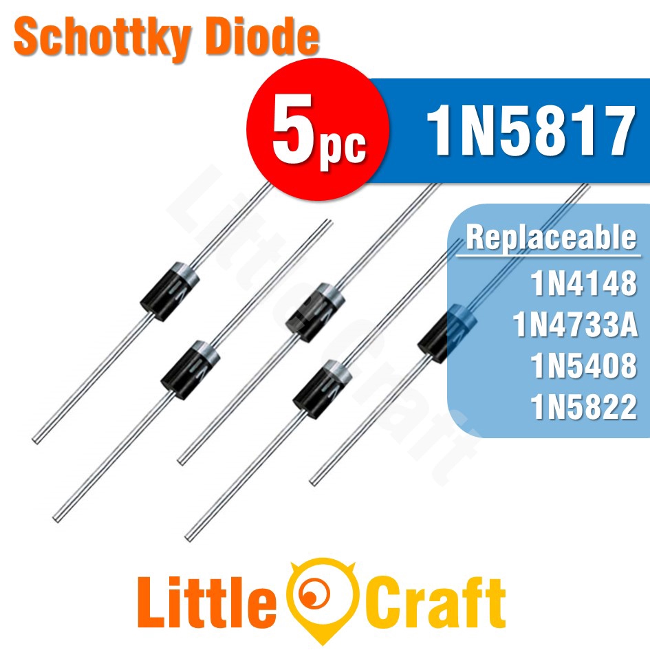5pcs 1N5817 Diode Schottky Diode | Shopee Malaysia