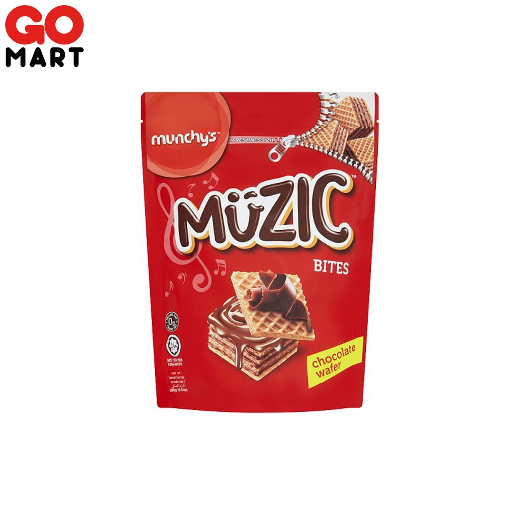 MUNCHY'S MUZIC CHOCOLATE WAFER BITES 180G | Shopee Malaysia