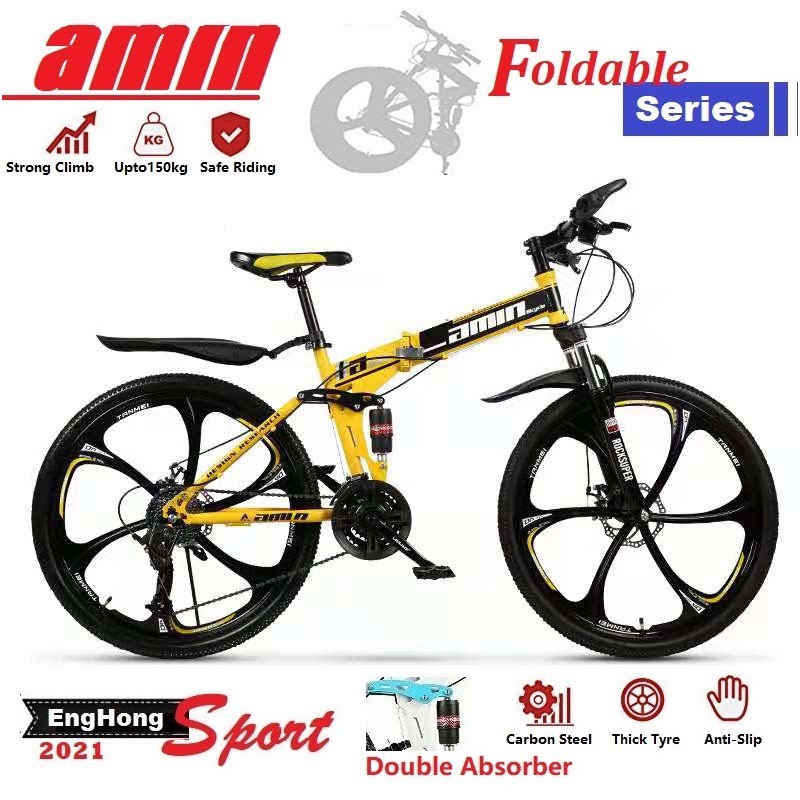 AMIN 3blades FOLDING Bike /AMIN Foldable Bike,26inch mountain bike (Tri ...