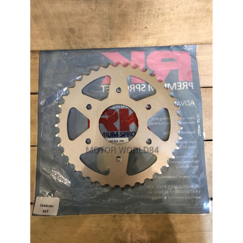 BELAKANG SPROCKET REAR KTM DUKE 200 / 250 / 390 DOMINAR 400 RK 6 HOLE ...