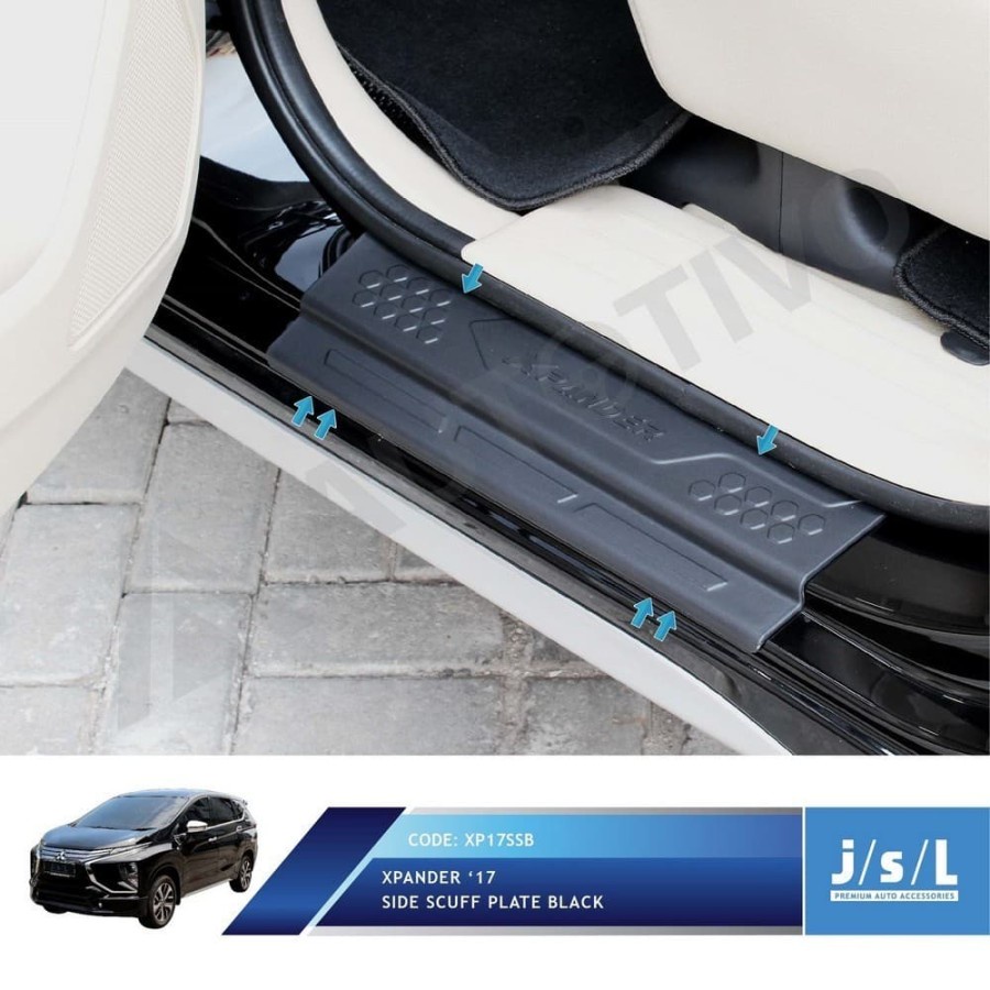 Mitsubishi Xpander Door Side Scuff Sill Plate Black | Shopee Malaysia
