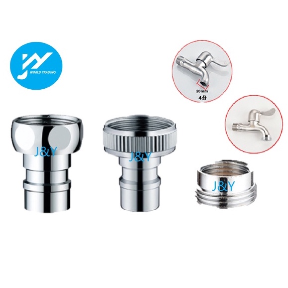 Faucet Tap Stainless Steel and Copper Adapter Garden Tube Quick ...