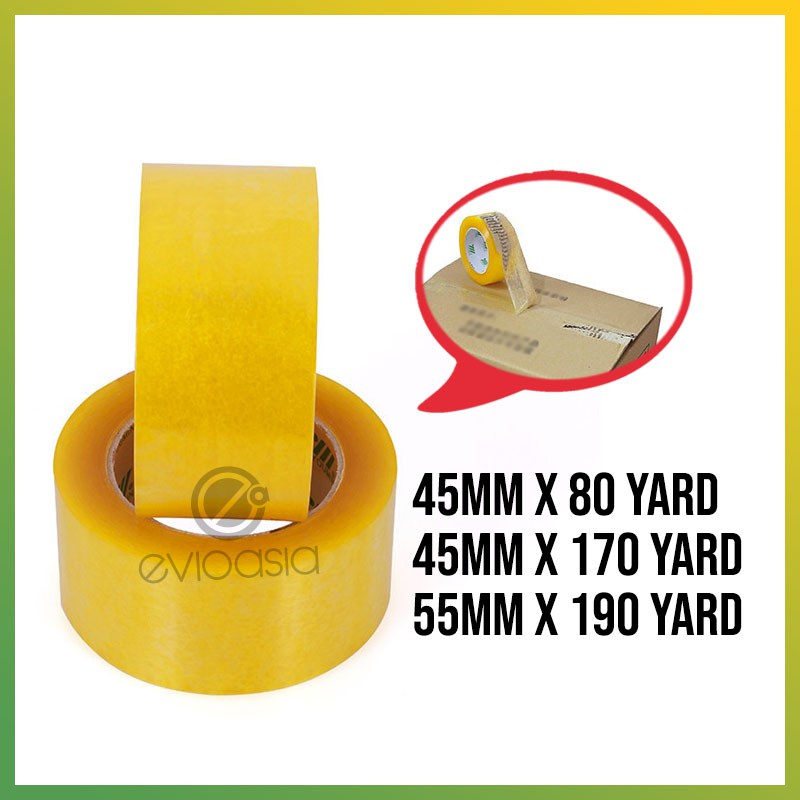 Super Sticky Clear Transparent OPP Tape Fragile Packing Stationery ...