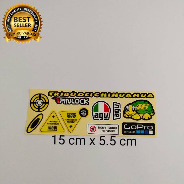 Warning sticker visor AGV full set Good Quality Material | Shopee Malaysia