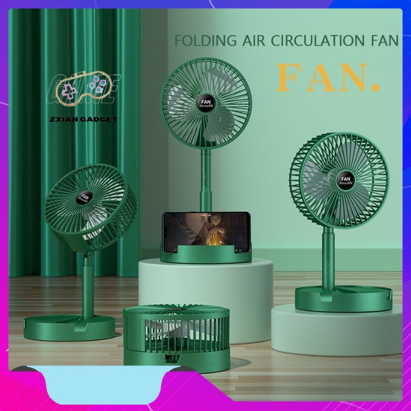 XM66 Kipas Mini Portable Fan Rechargeable USB Fan Adjustable Foldable ...