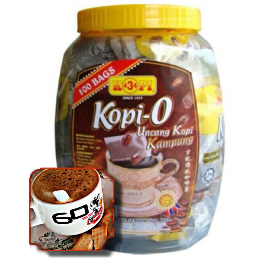 Kopi O 434 MUAR 100 uncang (black coffee) 麻坡 434 黑咖啡 传统咖啡 | Shopee Malaysia