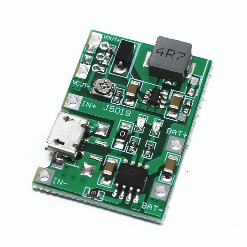3.7V to 9V 5V 2A Adjustable Step Up 18650 Lithium Battery Charging ...