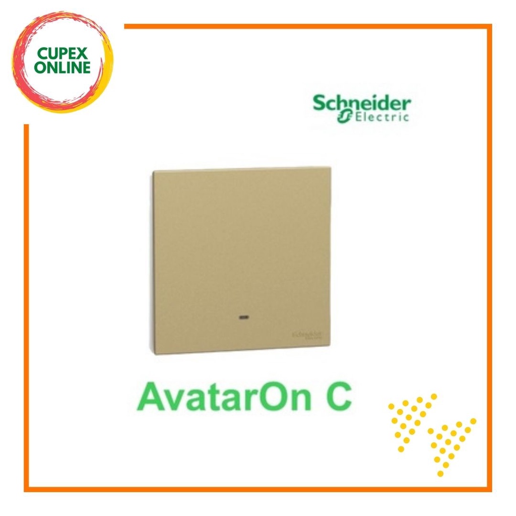 Schneider Electric AvatarOn C 16AX 250V 1 Gang 1 Way Switch with ...