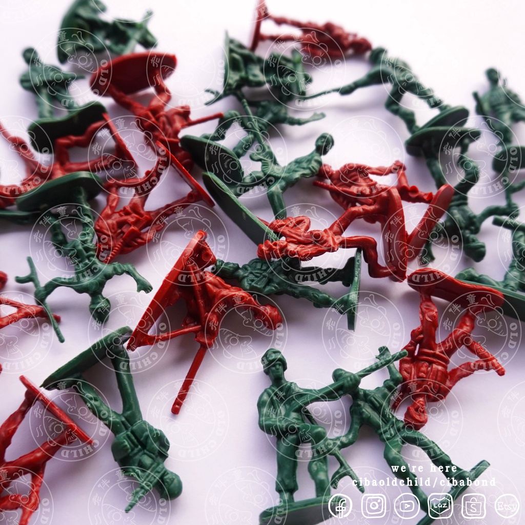 CLEARANCE SALE SOLDIER ARMY TOYS 4cm / MAINAN ASKAR / childhood ...