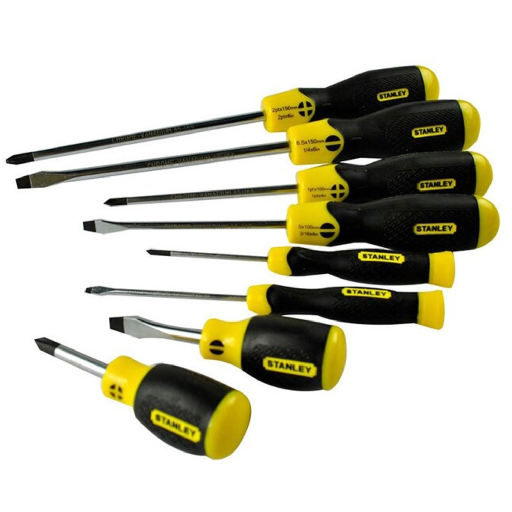 Stanley STMT66673 (92-004) 8pcs Cushion Grip Screwdriver Set | Shopee ...