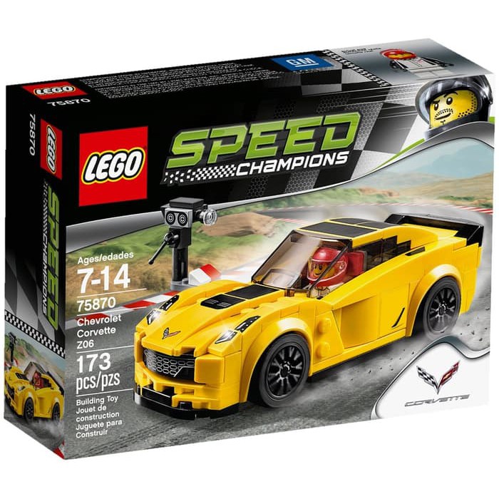 Lego Speed Champions 75870 Chevrolet Corvette Z06 Iconic Sports Car ...