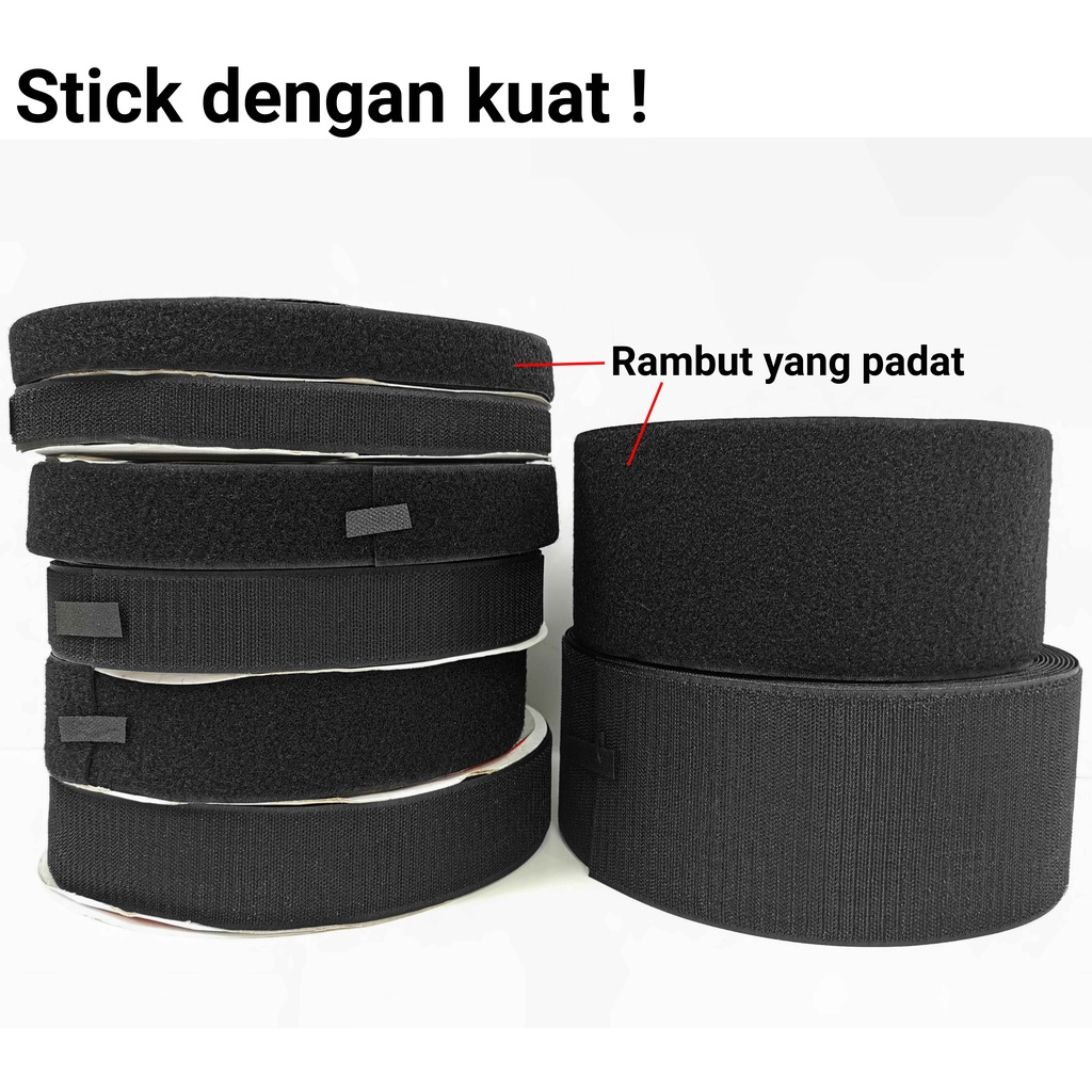 (Meter) Hook & Loop Magic Tape Velcro Tape 20mm 25mm 32mm 38mm 50mm ...