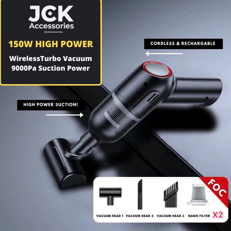🔥150w Wireless Car Vacuum🔥9000pa Portable Car Vacuum🔥strong Cordless