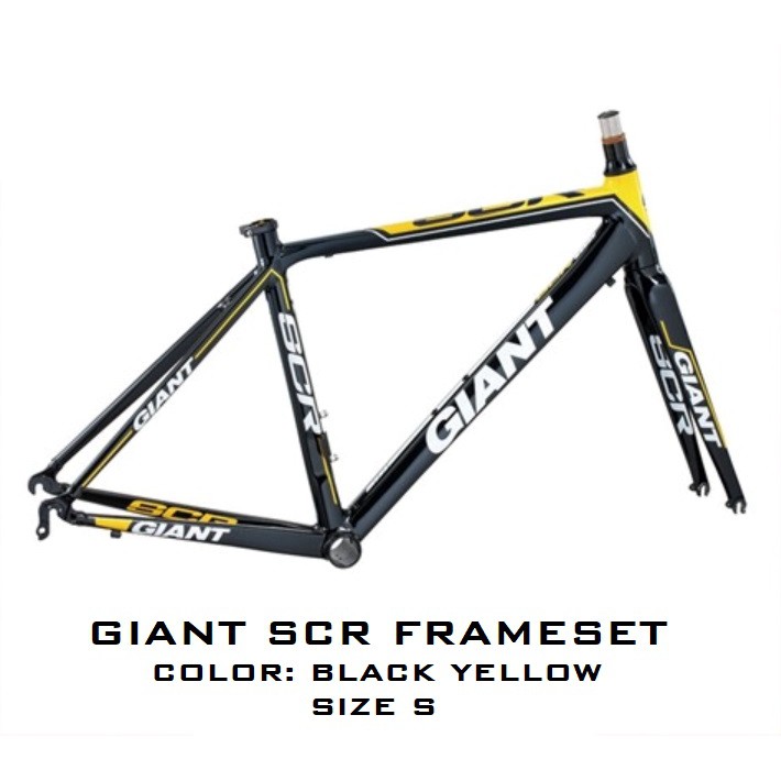GIANT SCR FRAME SET WITH FORK ALU, black yellow | Shopee Malaysia