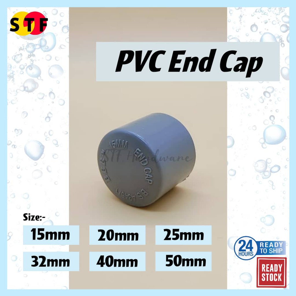 PVC Fitting / PVC Connector - PVC End Cap [15MM ~ 50MM] | Shopee Malaysia