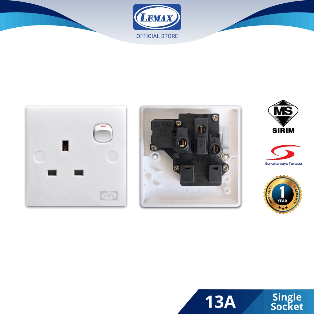 [SIRIM] LMX 10A 13A 15A 20A Wall Switch Socket Door Bell Switch Aircond ...