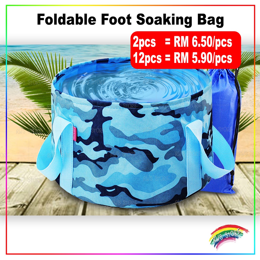 Foldable Foot Soaking Bag 可折叠泡脚袋 Beg Rendaman Kaki Boleh Lipat | Shopee ...